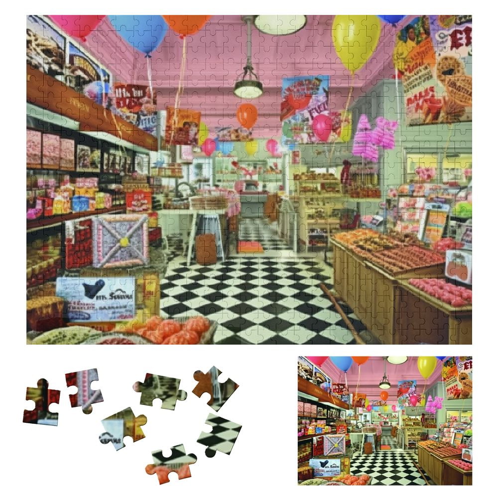 Shiartex Puzzles Ice Cream Parlor, Jigsaw Puzzle 500 PCS - Walmart.com