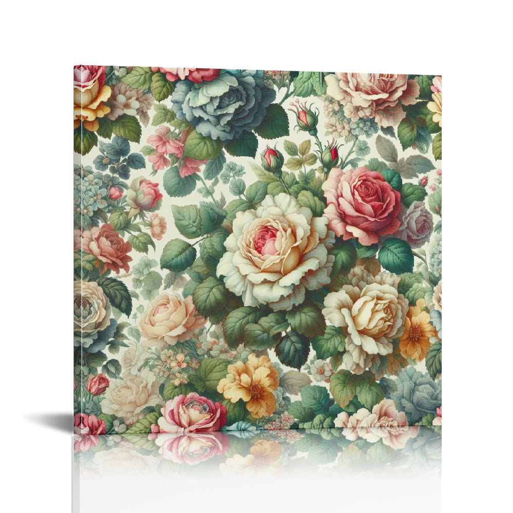 Shiartex Roses Wall Decor Canvas Prints Art - Ready To Hang Room Home ...