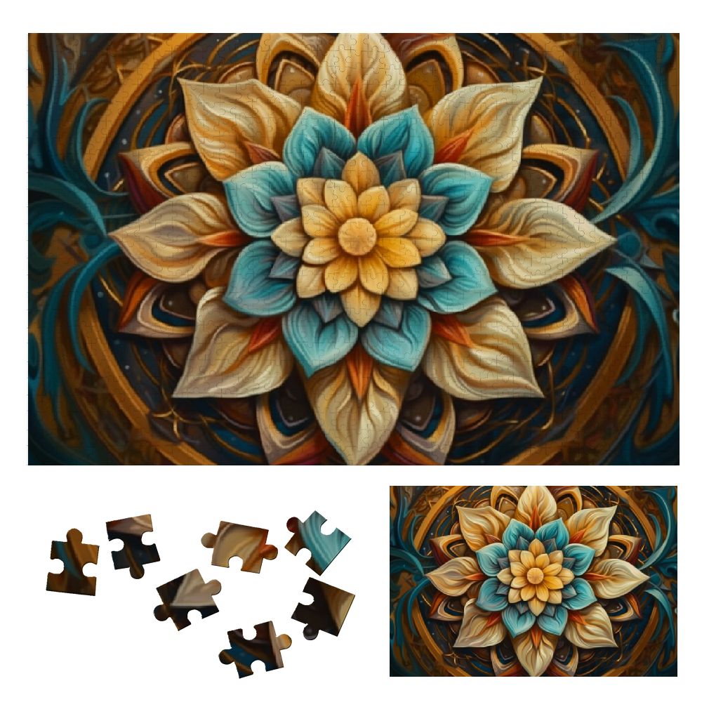 Shiartex Sacred Geometry Wooden Jigsaw Puzzle for Adults and Kids ...