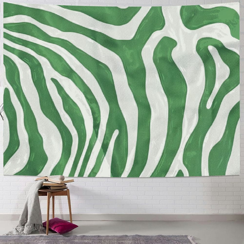 Shiartex Sage Green Tapestry Aesthetic Vintage Swirl Tapestry Wall ...