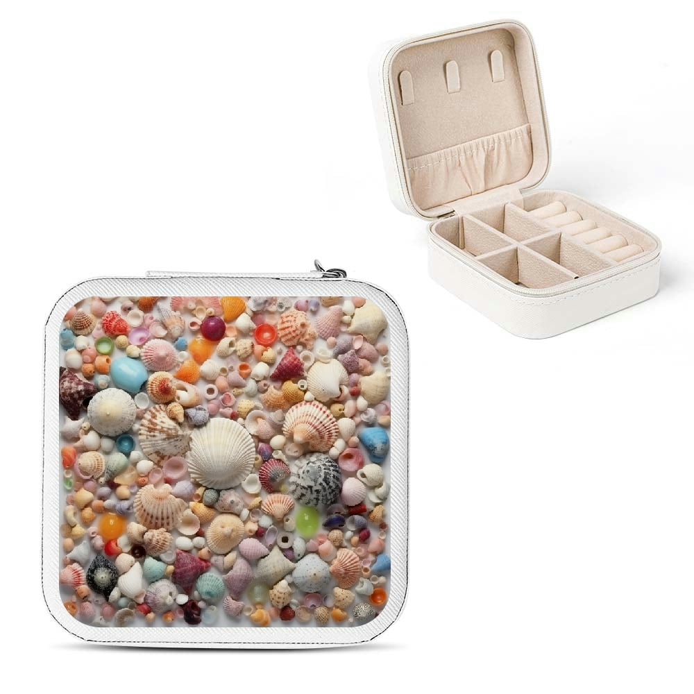 Shiartex Sea Shells Jewelry Box Necklace Ring Earring Organizer White ...
