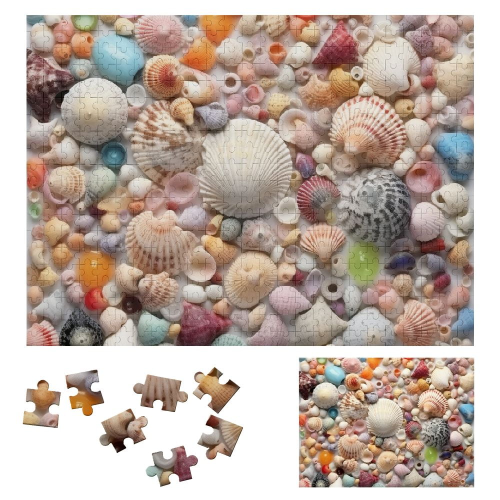 Shiartex Sea Shore Sea Shells - Seashell and Seashore Beach Jigsaw ...