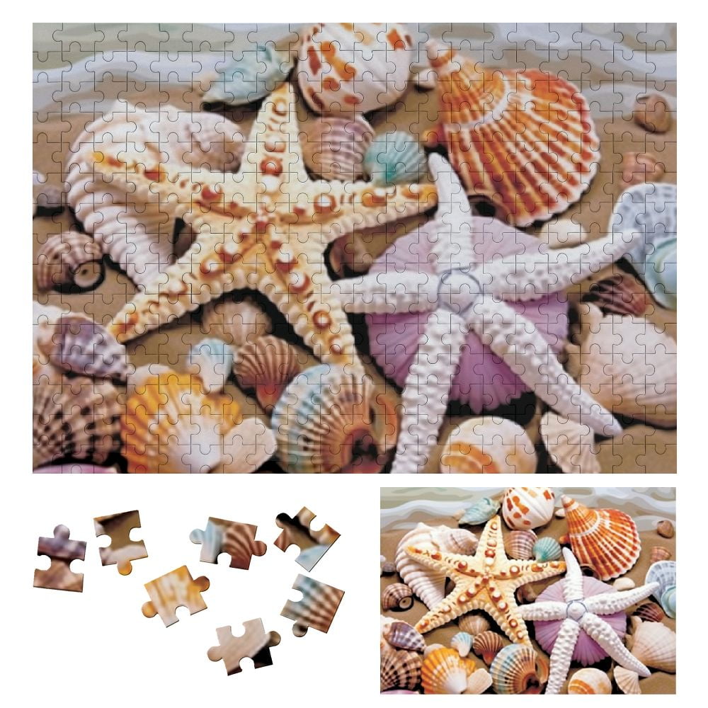 Shiartex Seashells on The Beach Puzzles for Adults Wooden Jigsaw Puzzle ...