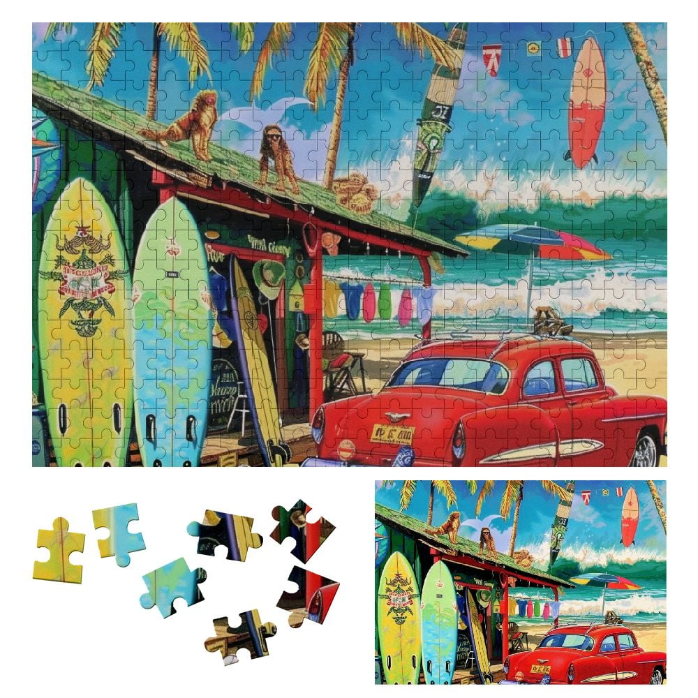 Shiartex Seek & Find Jigsaw Puzzle for Adults, Family, Or Kids - Beach ...