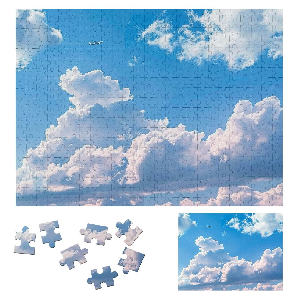 Shiartex Sky Clouds Plane Wooden Jigsaw Puzzle Challenging Difficult ...