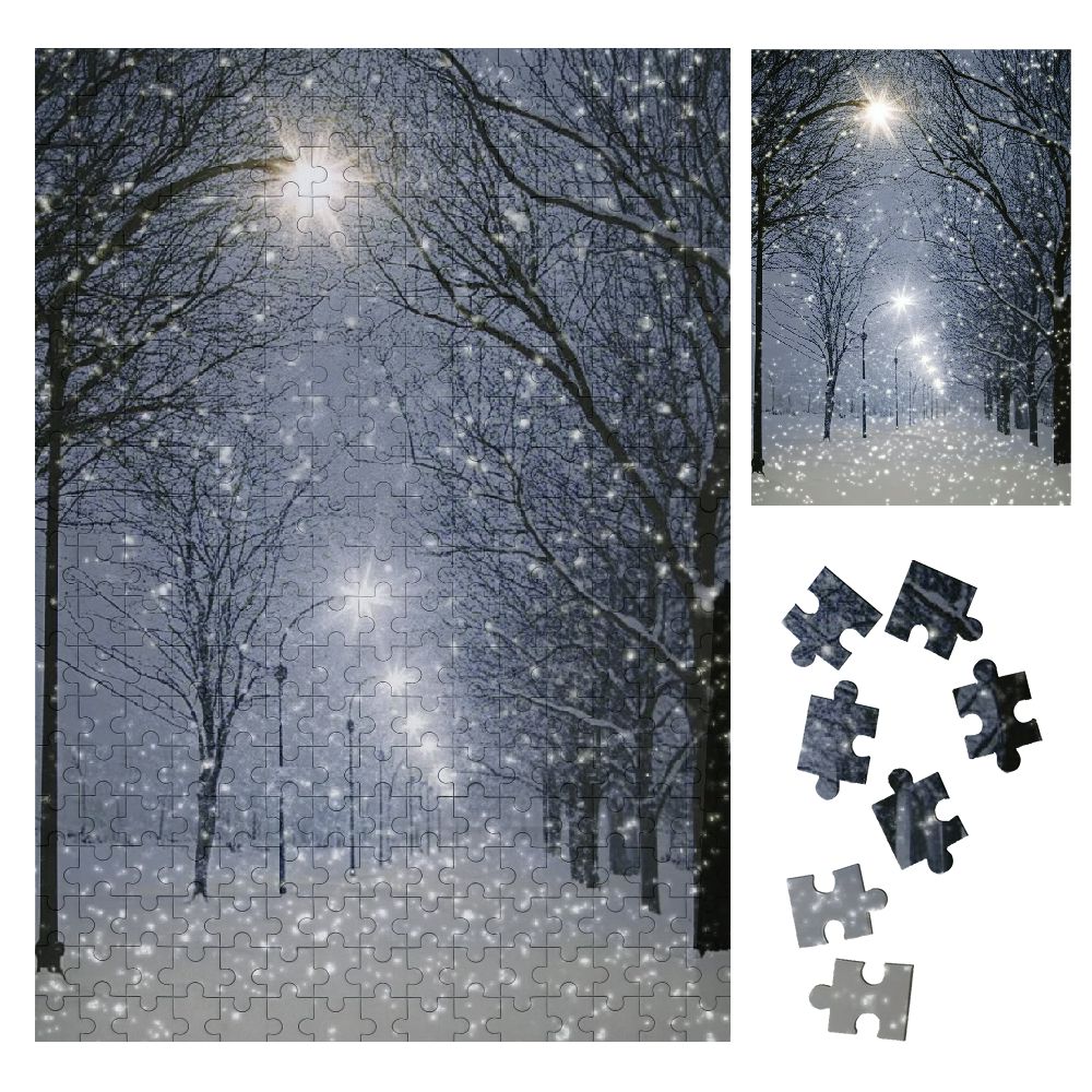 Shiartex Snow Lights Wooden Jigsaw Puzzles Home Decor Party Gift Toy ...