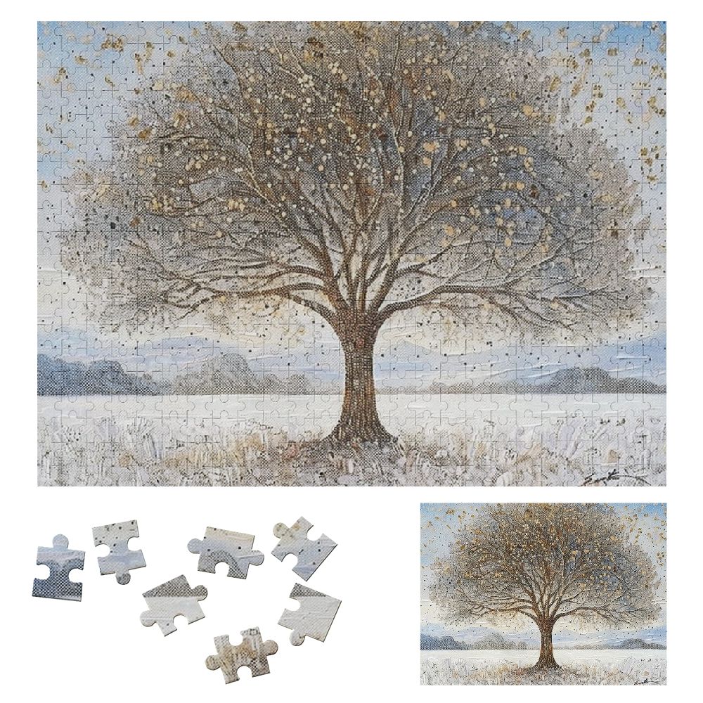 Shiartex Snow Tree Sky Wooden Jigsaw Puzzles for Adults - Puzzle Crush ...