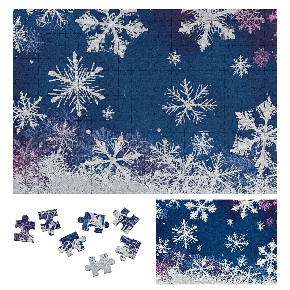 Shiartex Snowflakes Snow Generative Art Wooden Jigsaw Puzzle for Adults ...