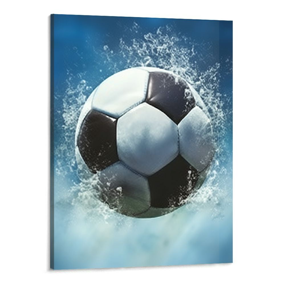 Shiartex Soccer Football Wall Decor Art Prints Sports Theme Canvas Wall ...