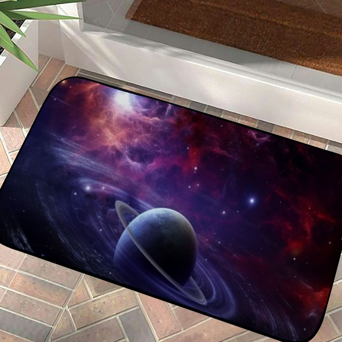 Shiartex Space Art Stars Black Hole Felt Square Floor Mat Perfect for ...