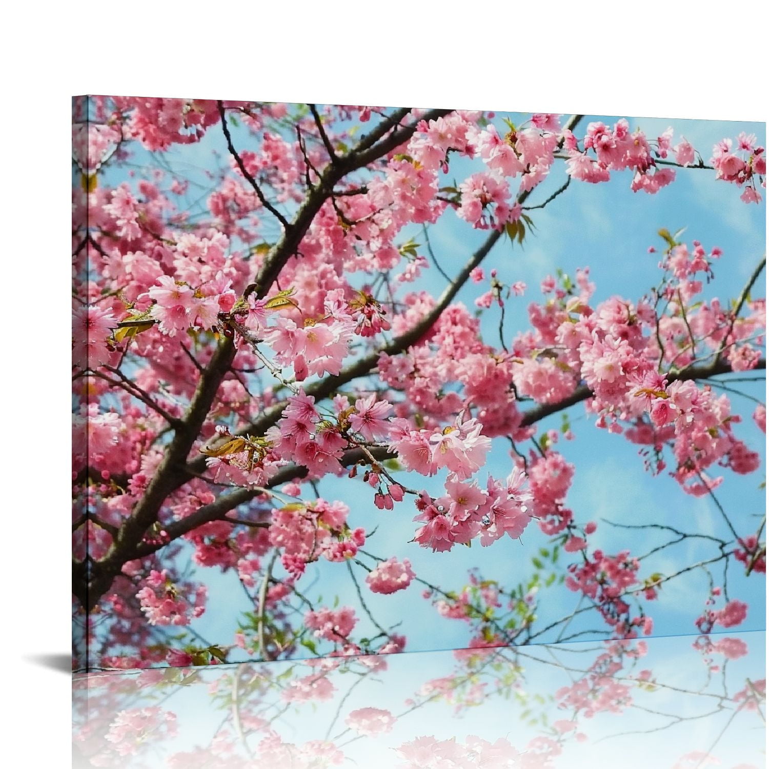 Shiartex Spring Cherry Blossom Tree Canvas Art Poster And Wall Art ...