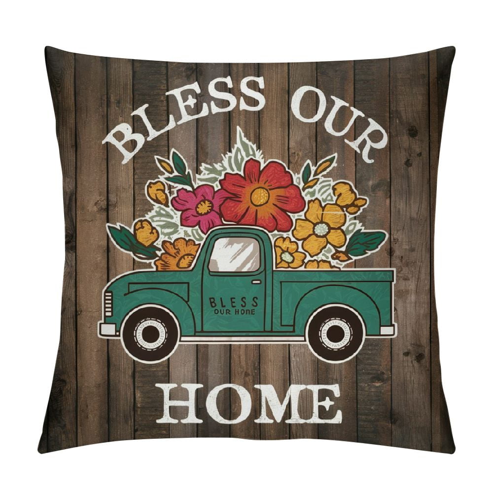 Shiartex Spring Summer Daisy Flower Decorative Throw Pillow Covers ...