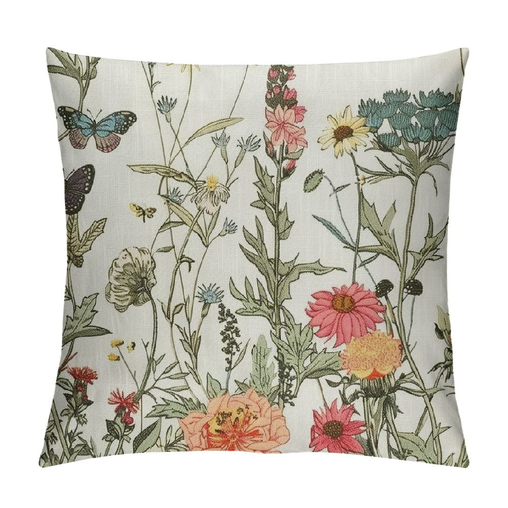 Shiartex Spring Summer Pillow Covers Sage Green Leaves Plant Couch ...