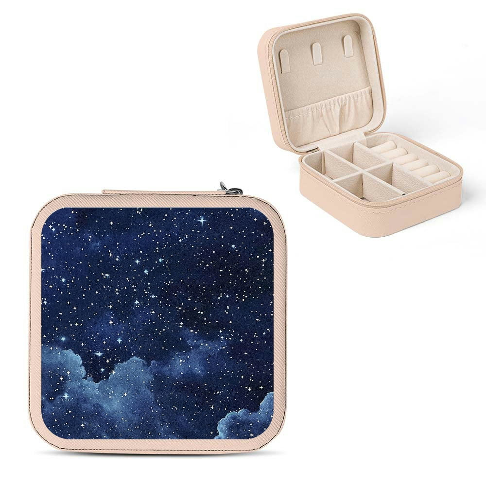 Shiartex Stars Clouds Night Sky Jewelry Box Organizer for Necklace ...
