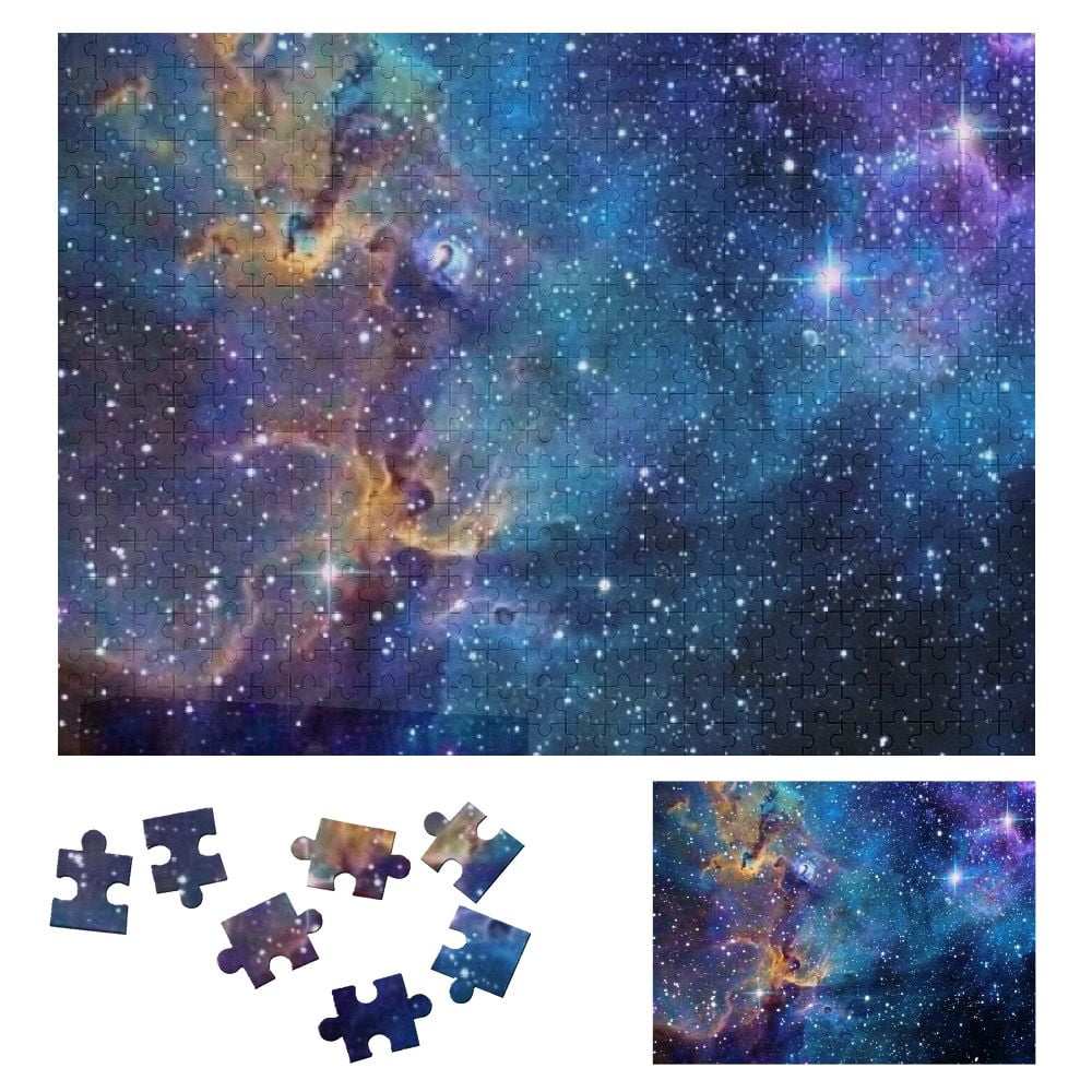 Shiartex Stars Clusters Space Wooden Jigsaw Puzzle Challenging Difficult Gift for Family Friends ...