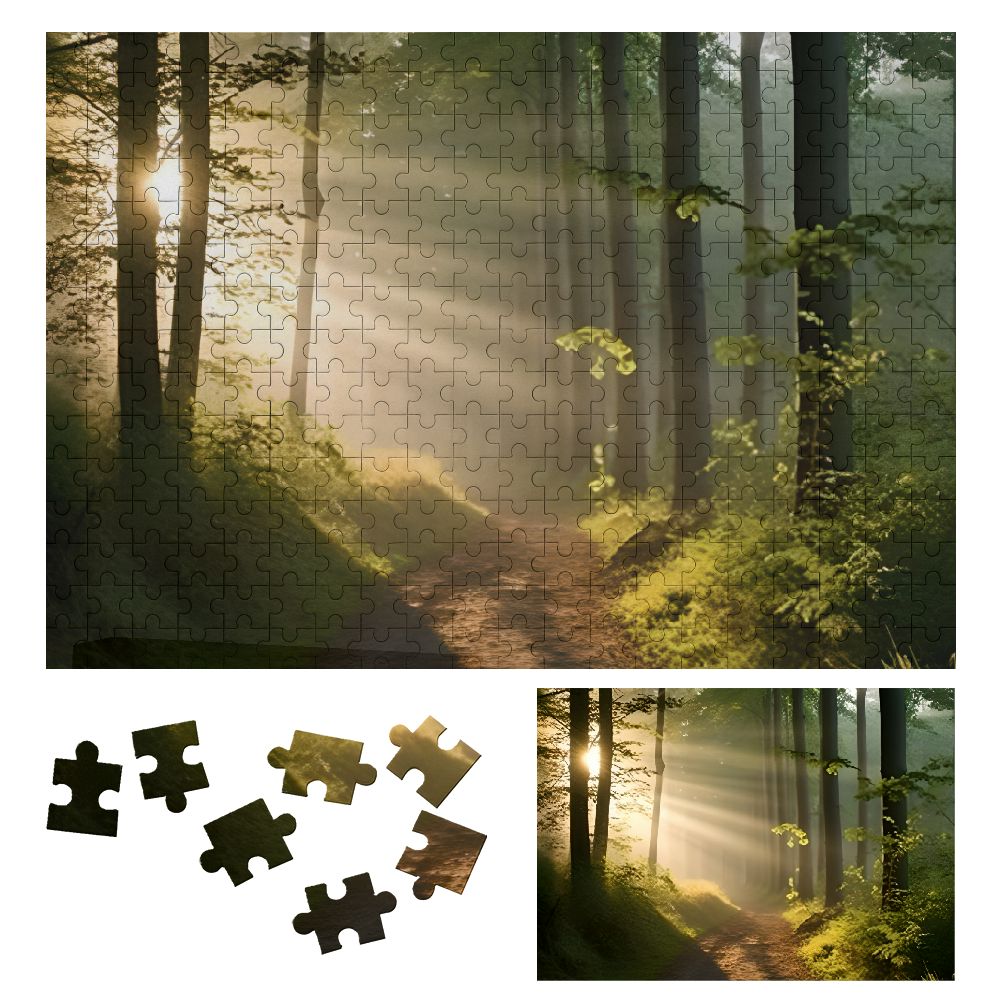 Shiartex Sunbeams Wooden Jigsaw Puzzle for Adults and Kids, Relaxing ...
