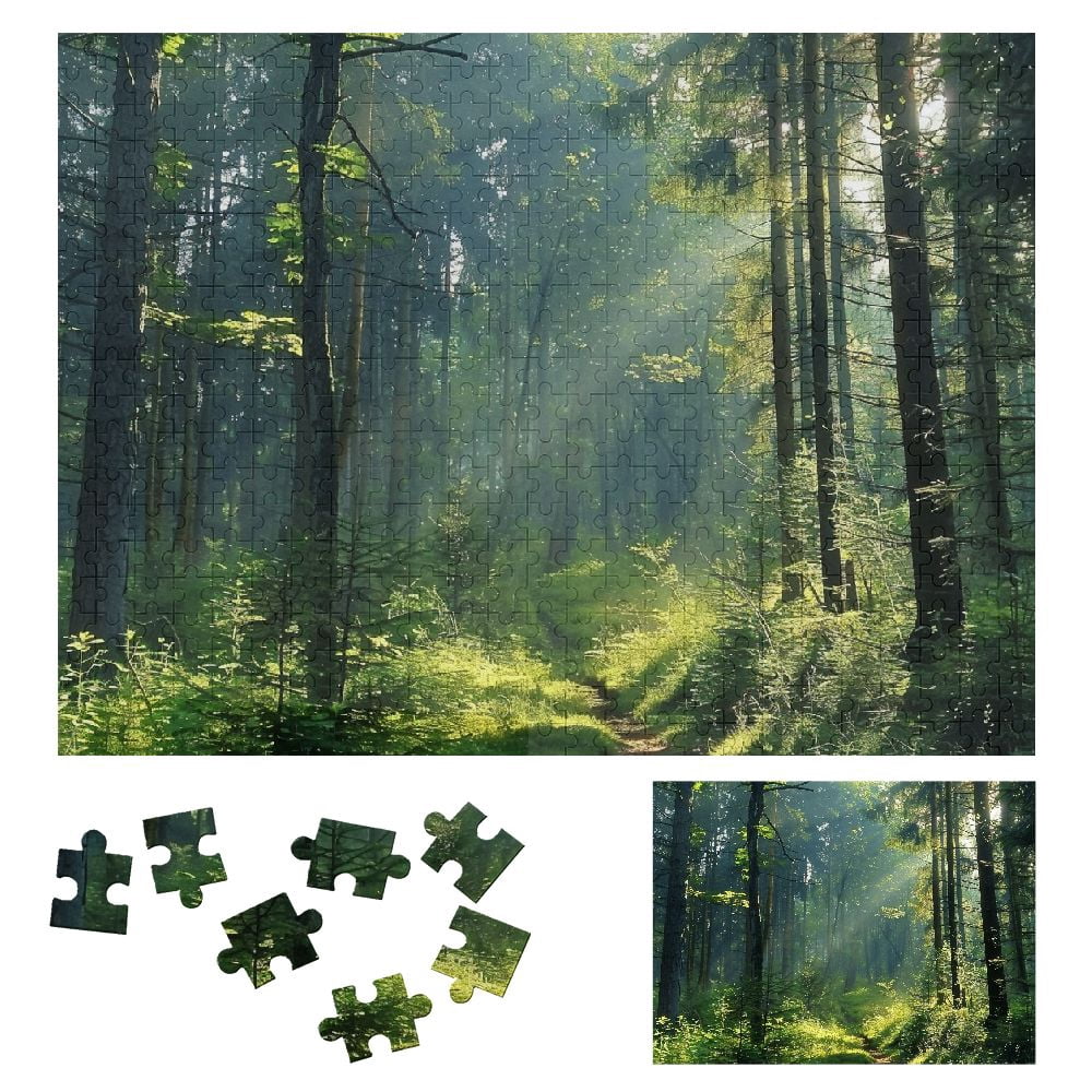 Shiartex Sunlight Filtering Through Trees Wooden Jigsaw Puzzle for ...