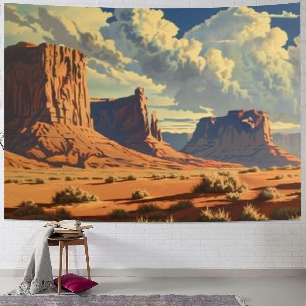 Shiartex Tapestry Cliff Red Valley Utah Stone Scenic Sand USA Nature ...
