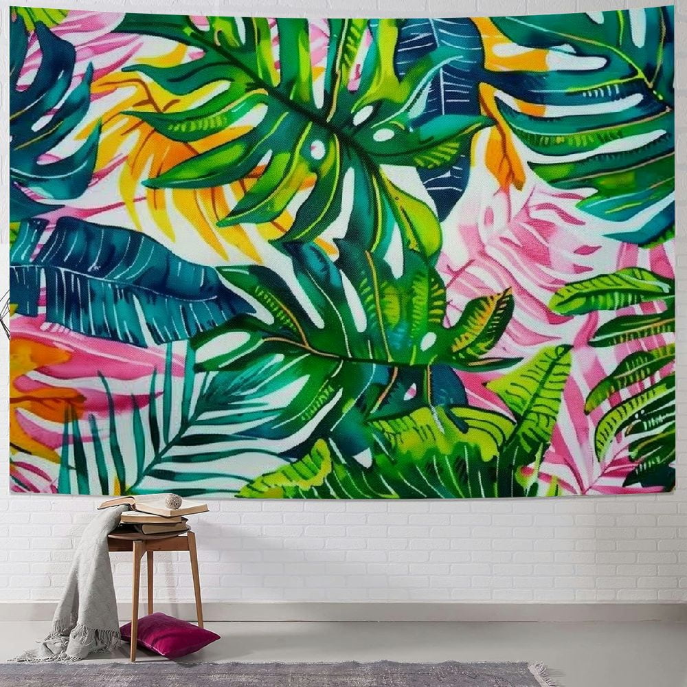 Shiartex Tapestry Palm Tapestry Palm Tree Leaves Wall Tapestry ...