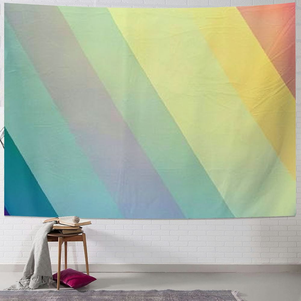 Shiartex Tapestry Wall Hanging Rainbow Background Hanging Wall Tapestry ...