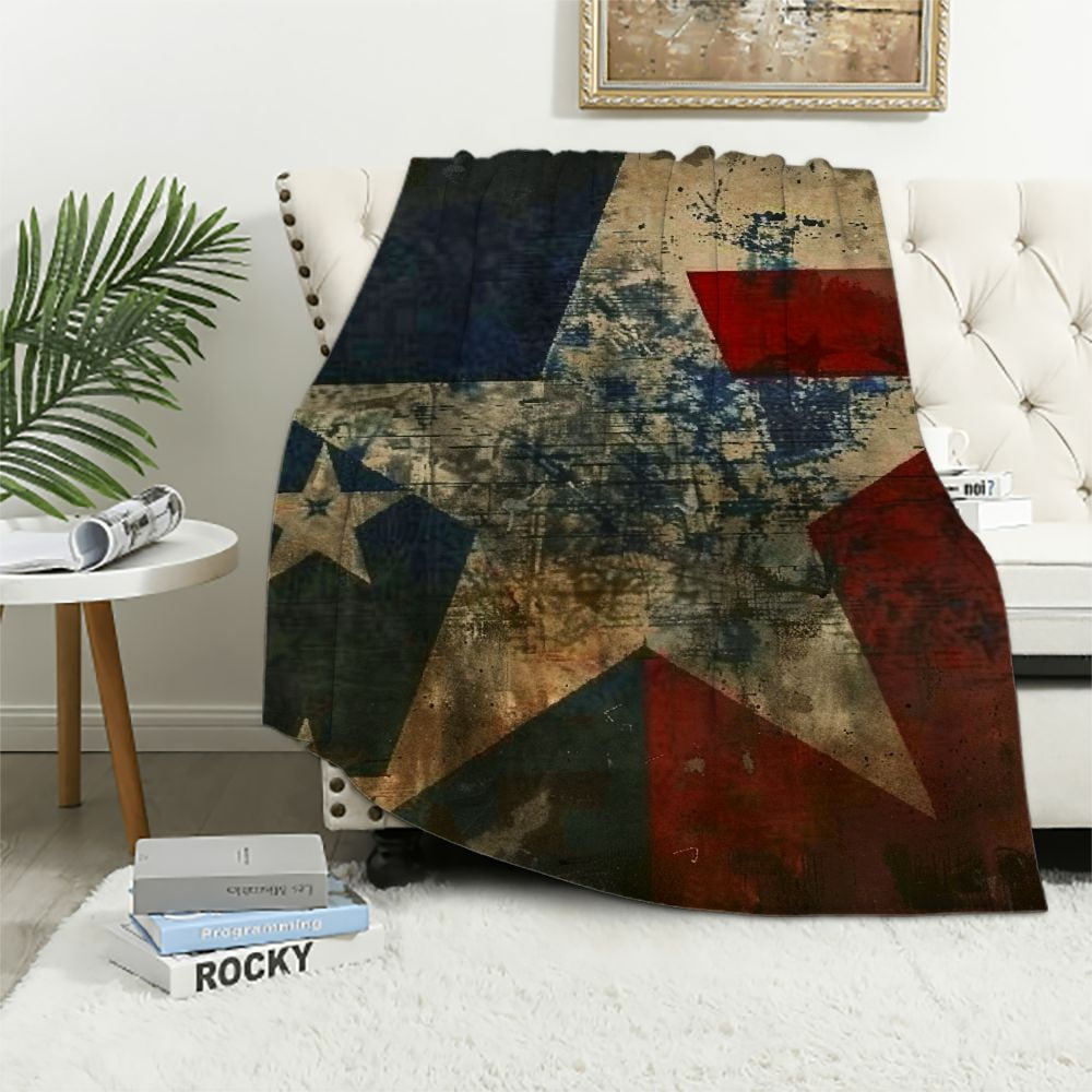 Shiartex Texas Flag Throw Blanket for Couch, Luxury Comfort Cozy ...