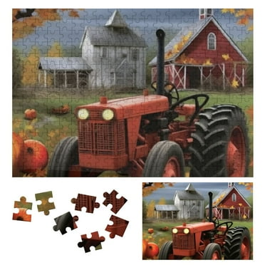 Vermont Christmas Company 500-Piece Autumn Greeting Cardboard Jigsaw ...
