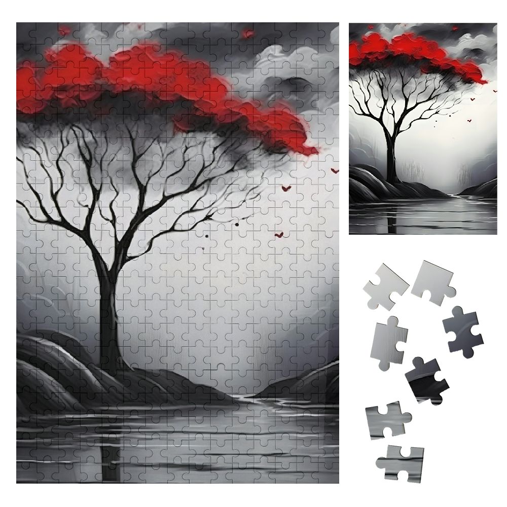 Shiartex The Cloud Tree Wooden Jigsaw Puzzle Home Decor Gift for Family ...