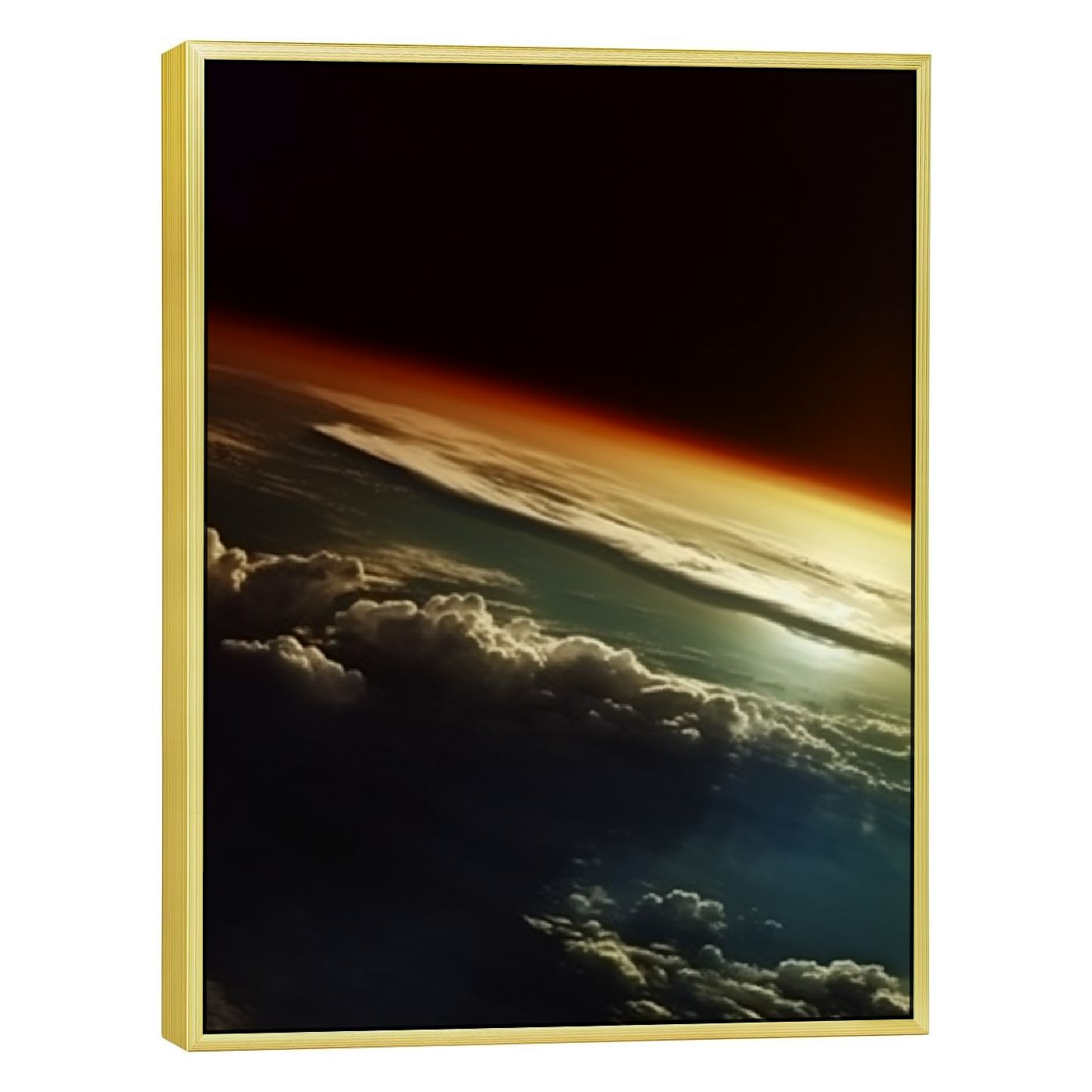 Shiartex The Earth Canvas Prints Wall Art Outer Space Pictures Ready to ...