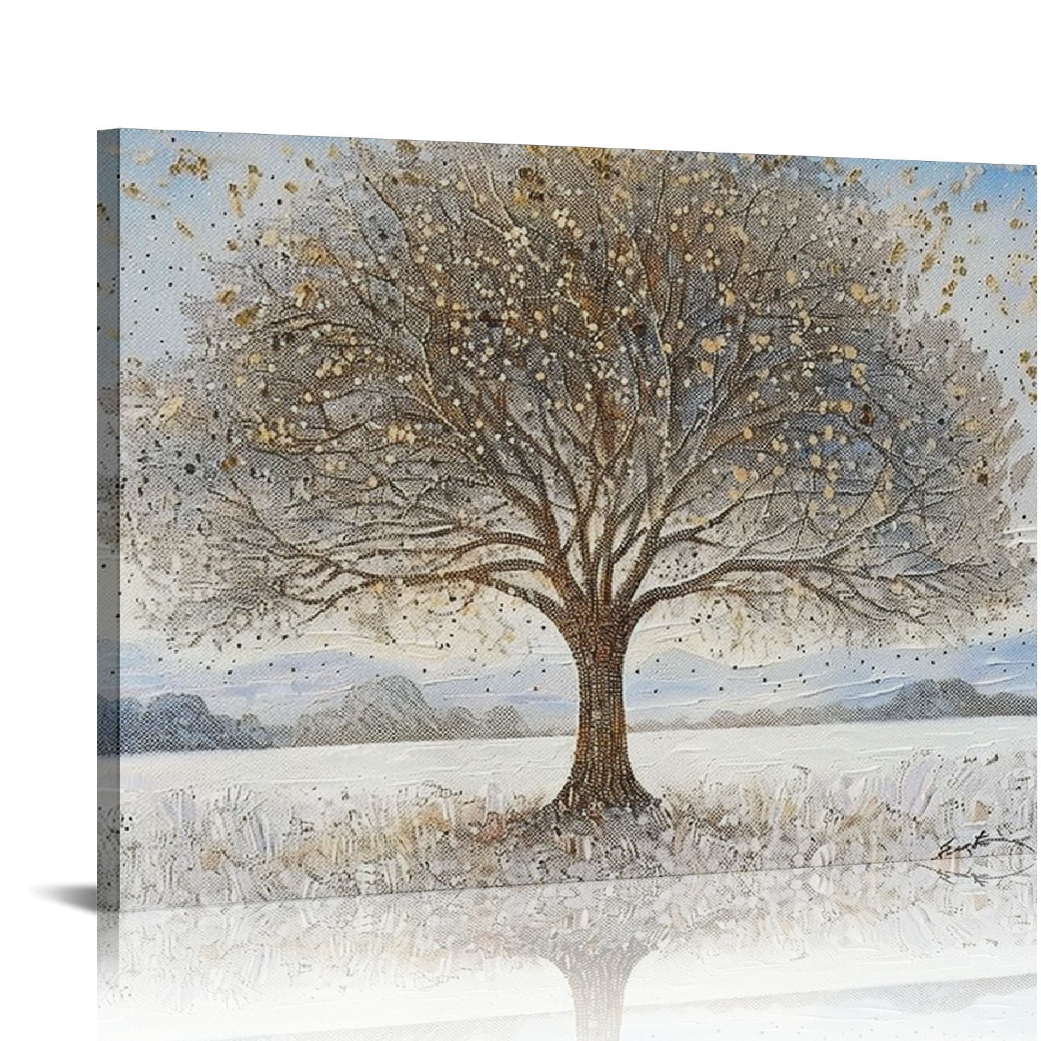 Shiartex Tree Canvas Wall Art 3D Tree for Living Room Canvas Abstract ...