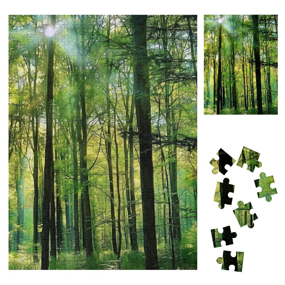 Shiartex Trees Forest Sunlight Wooden Jigsaw Puzzle for Family Friends ...
