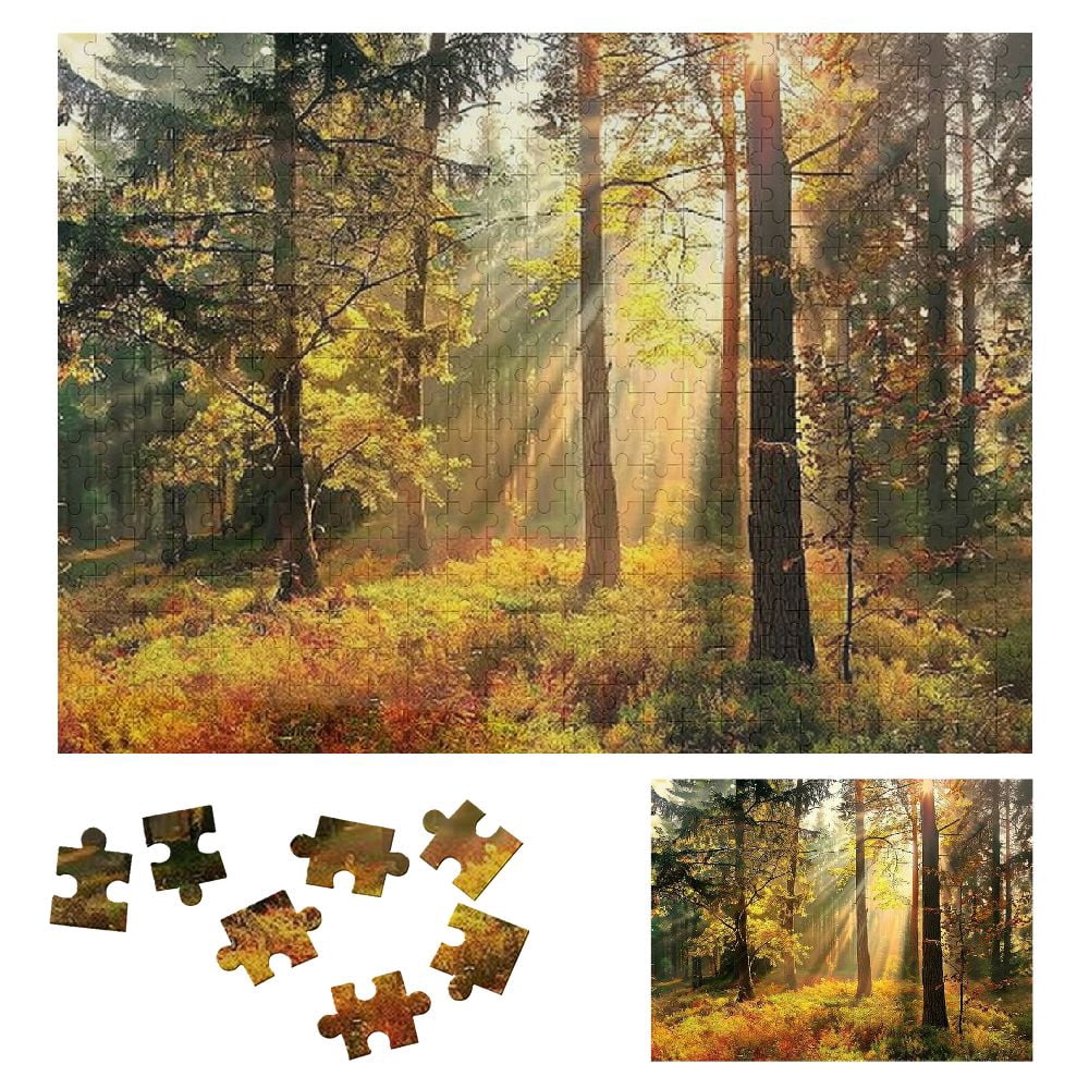 Shiartex Trees Grass Sunlight Wooden Jigsaw Puzzle for Adults and Kids ...