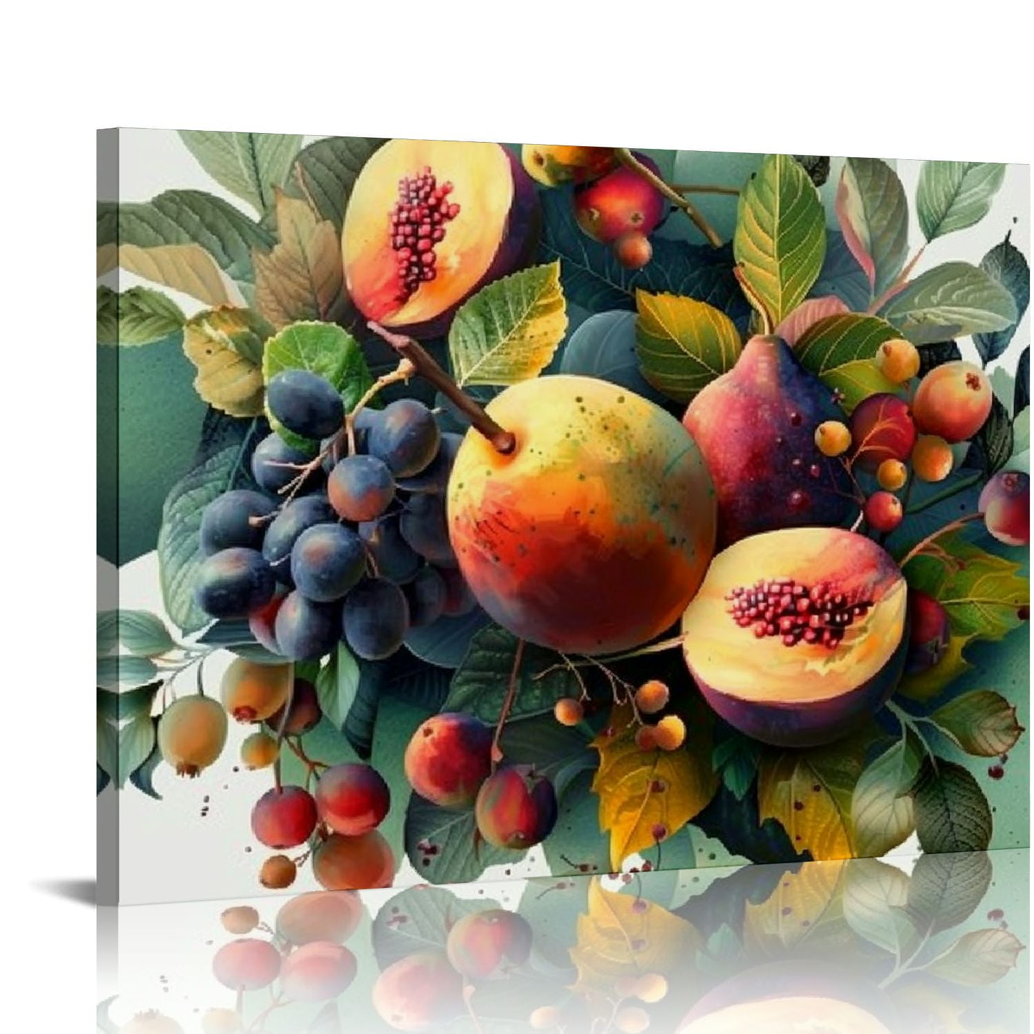 Shiartex Tropical Fruit Canvas Wall Art for Kitchen Dining Room Wall ...