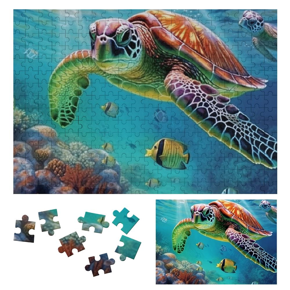 Shiartex Turtle Voyage -Ocean Wildlife Puzzle with Sea Turtles ...