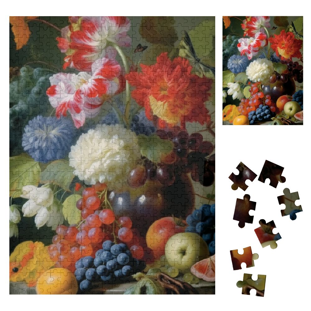 Shiartex Vintage Flower Puzzles for Adults, Plant Jigsaw Puzzles with ...
