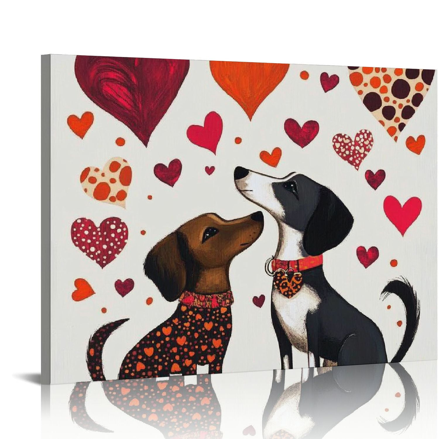 Shiartex cute dog Valentine Wall Art - Valentine's Day Gifts, cute dog ...