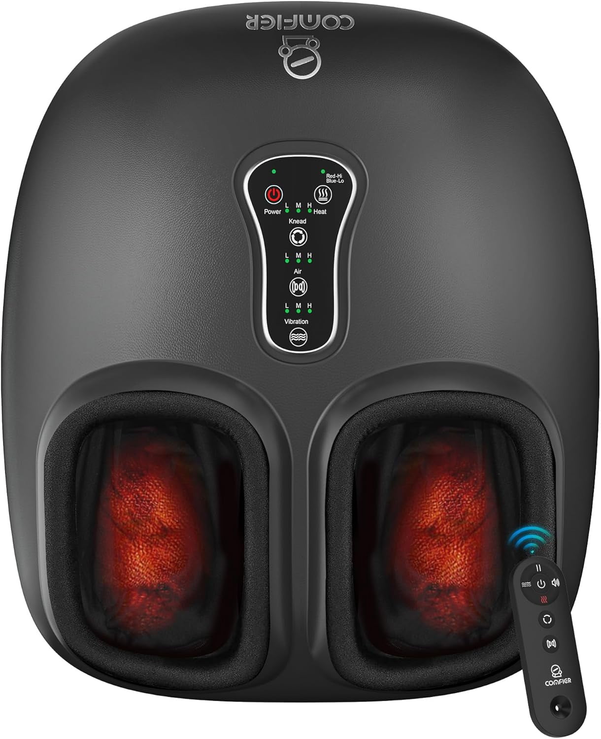 Shiatsu Foot Massager with Heat, Compression Kneading Rolling,Vibration ...