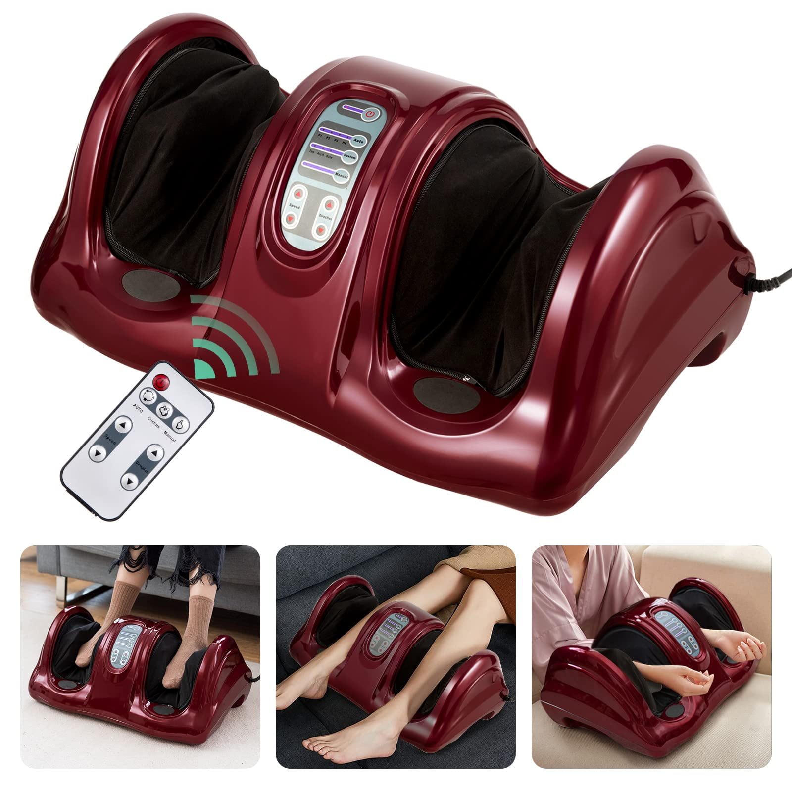 Shiatsu Foot Massager Machine with Deep Kneading Rolling, Electric ...