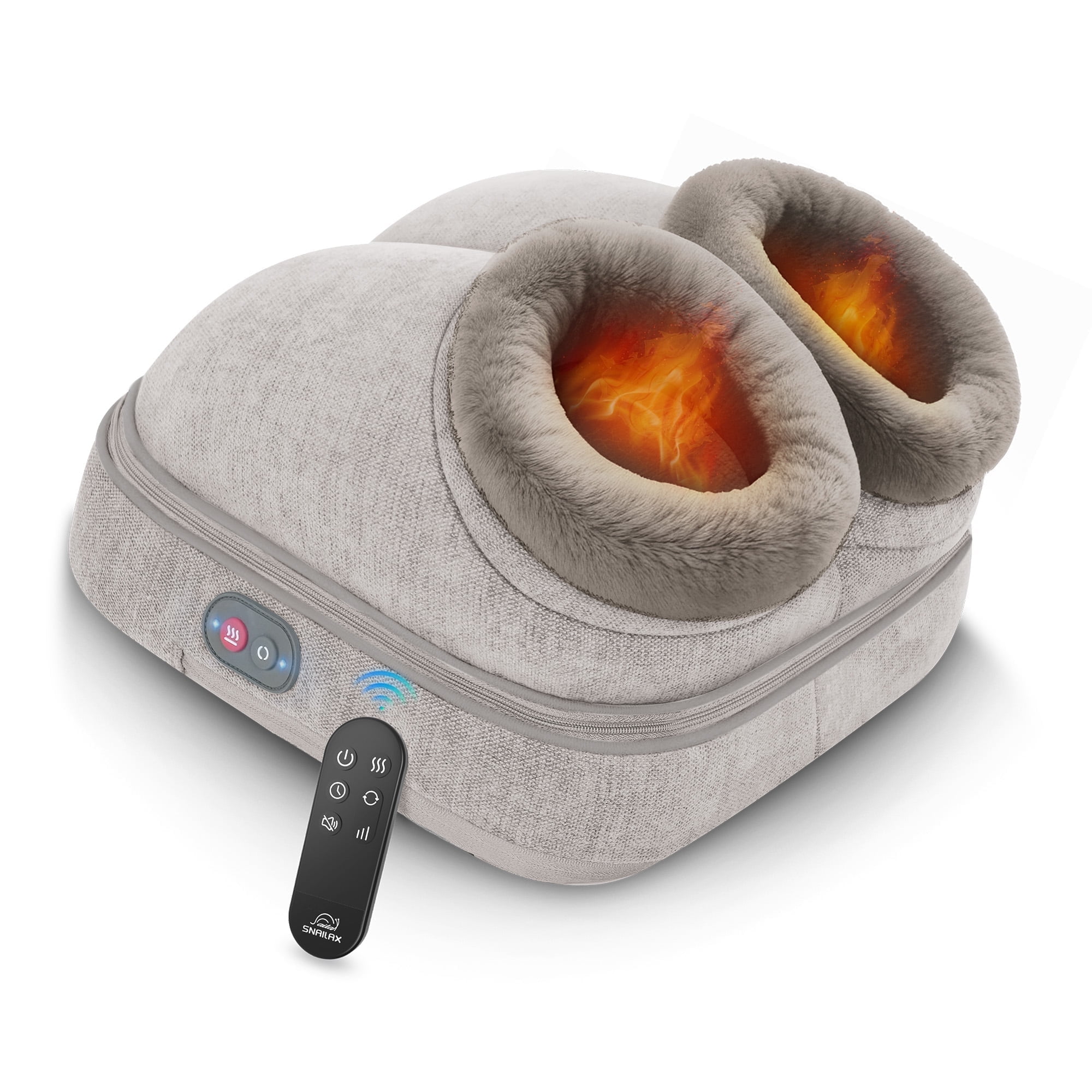 Shiatsu Foot Massager with Heat, Snailax Soothing Vibration Foot Warmer ...