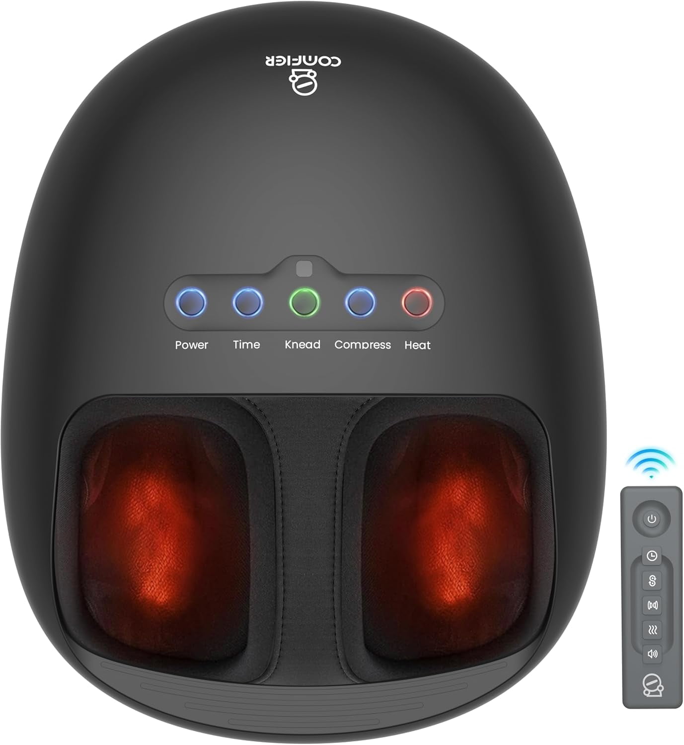 Shiatsu Heated Foot Massager with Heat for Plantar Fasciitis Neuropathy ...