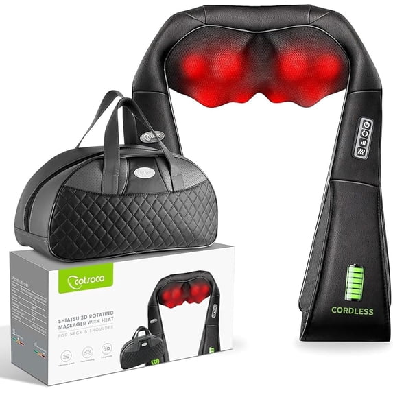 Shiatsu Neck and Shoulder Massager with Heat – Electric Massage Pillow ...