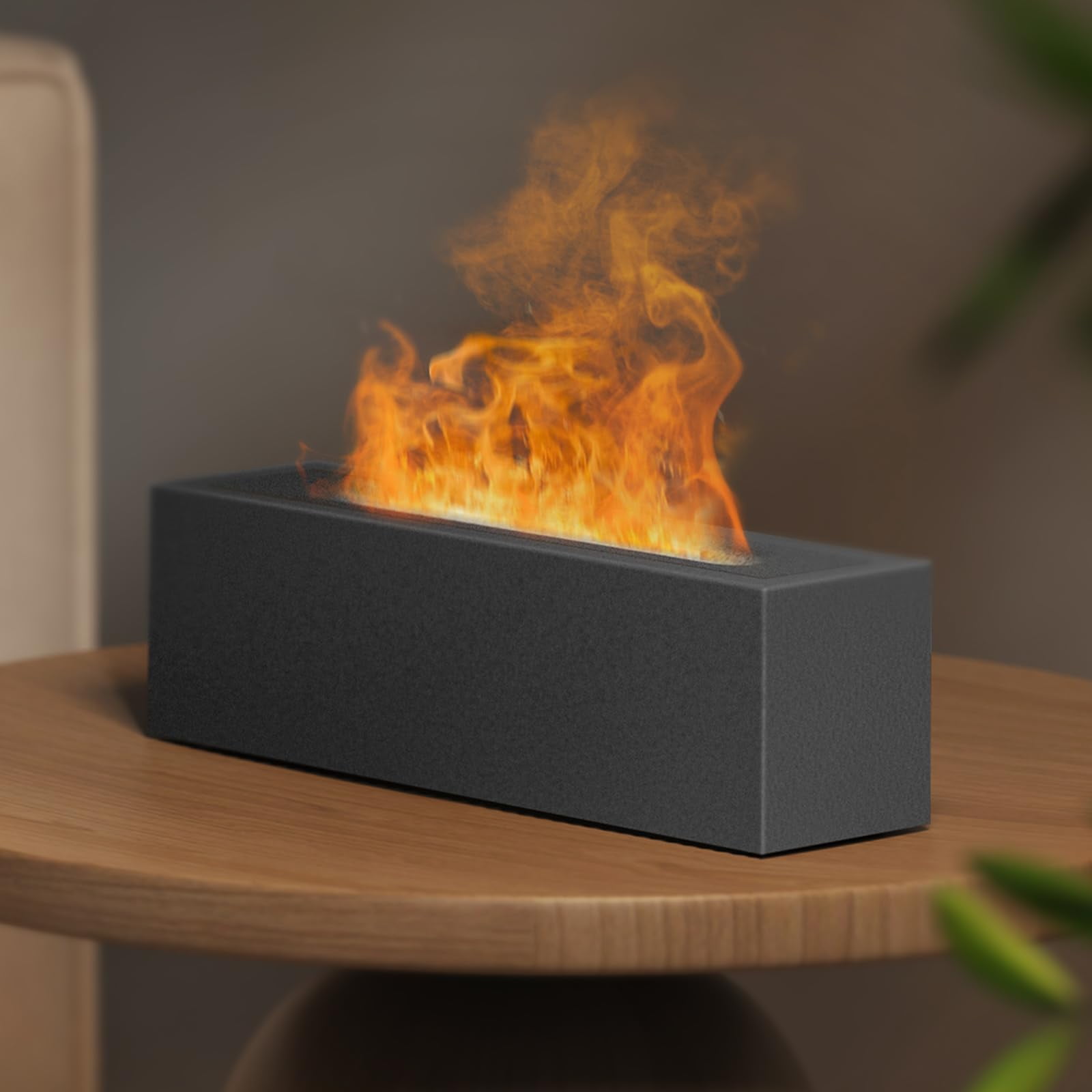 Shiawase Flame Oil Diffuser, 200ml Air Diffuser/Humidifier,Fire ...