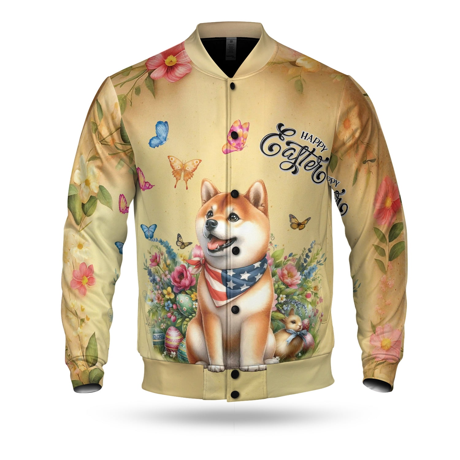 Shiba Inu Celebrates Spring and Enjoys a Happy Easter All Over Print 3D ...