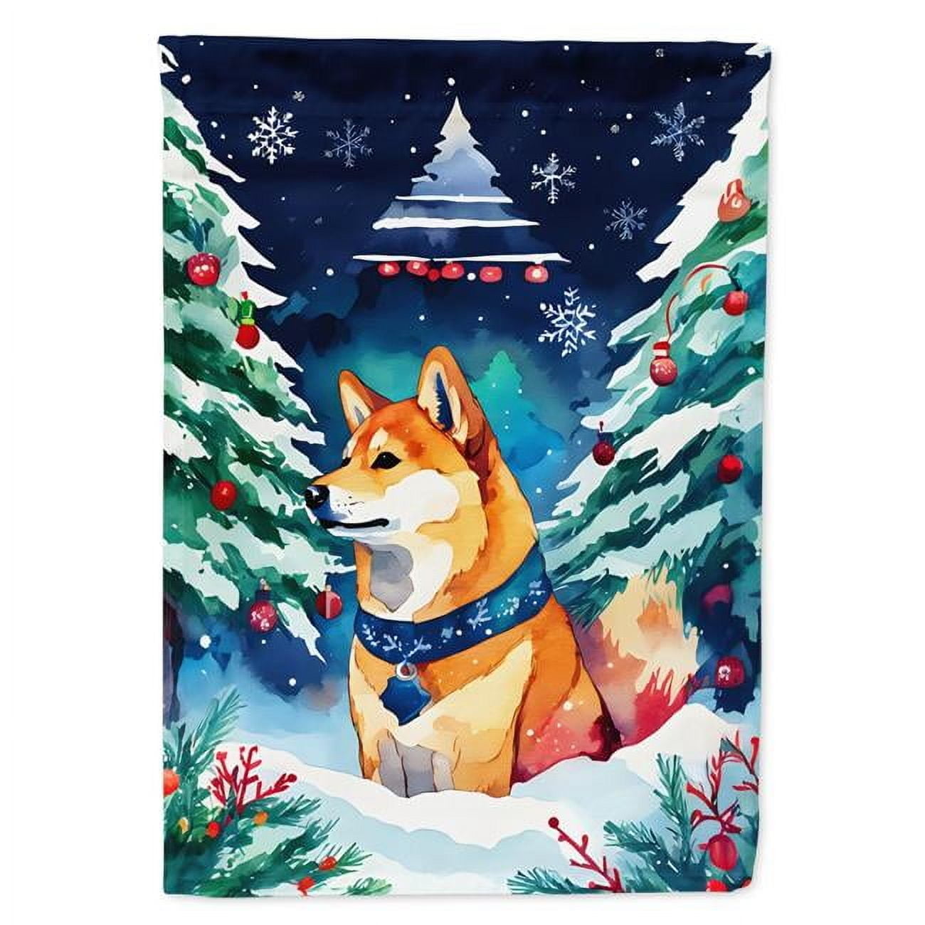 Shiba Inu Christmas House Flag - Walmart.com
