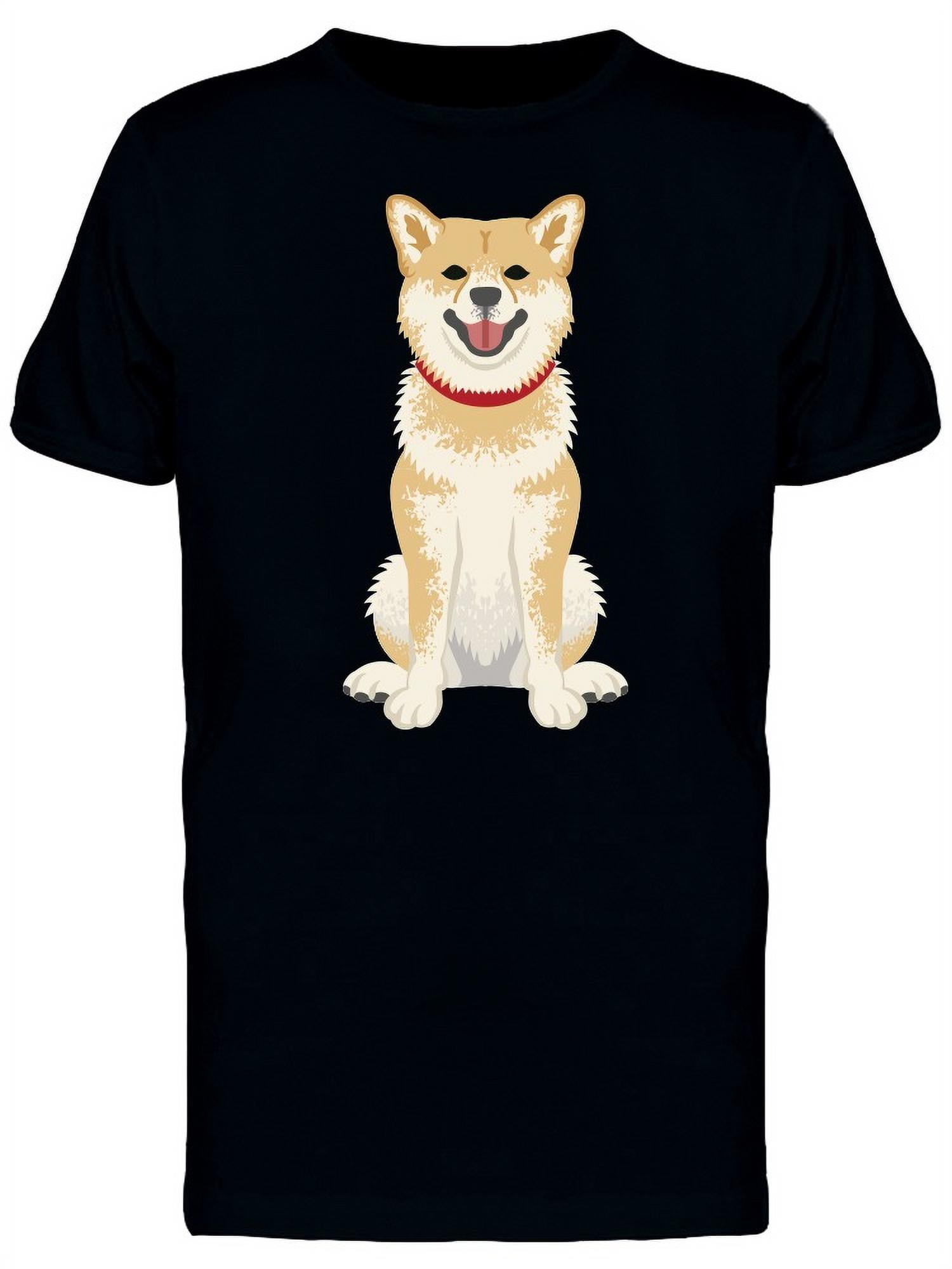 Shiba Inu Clip Art T-Shirt Men -Image by Shutterstock, Male Medium ...