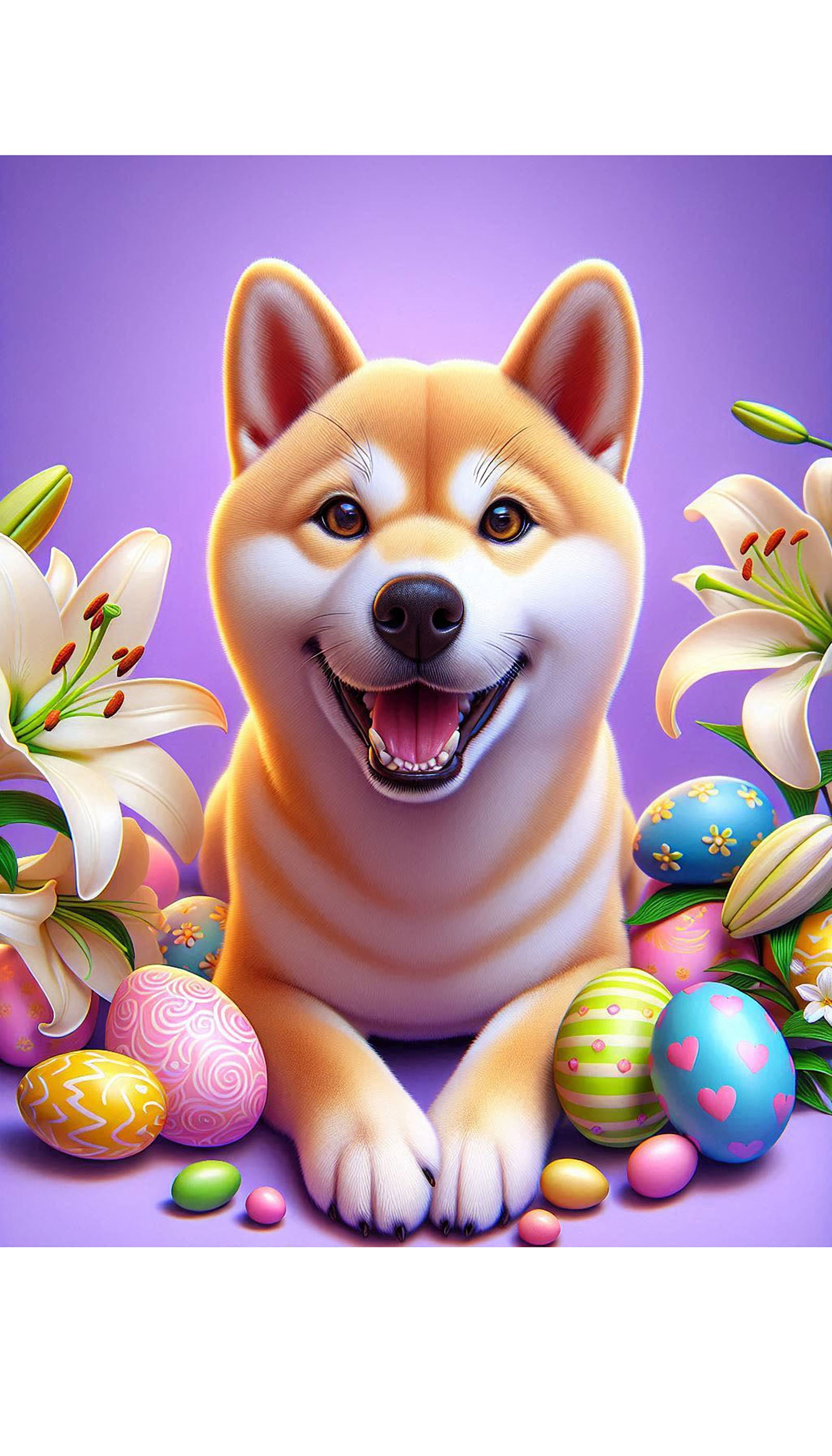 Shiba Inu Cream - Best of Breed DCR Easter Holiday Outdoor House Flag ...