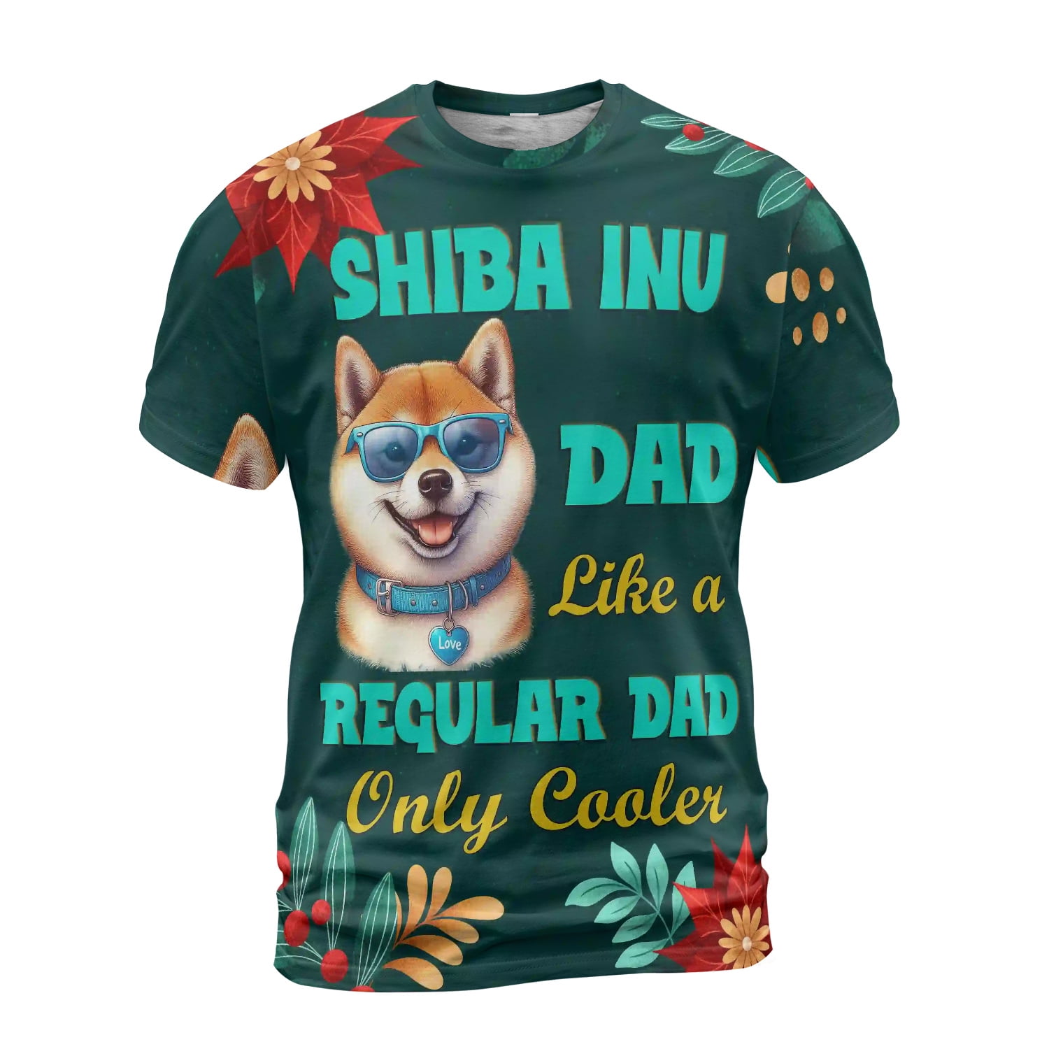 Shiba Inu Dad Like a Regular Dad Only Cooler Happy Father's Day All ...