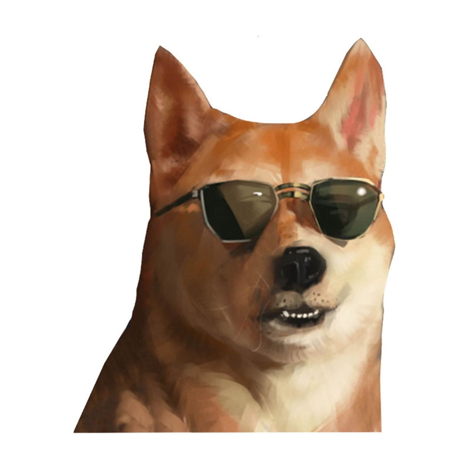 Shiba Inu Dog Car Decal, Cute Window Sticker Waterproof Vinyl Graphic ...
