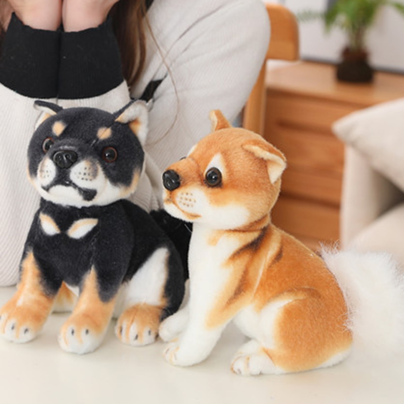 Shiba Dog Plush Toy Ultra Soft Companionship Adorable 3D Cartoon Shiba ...