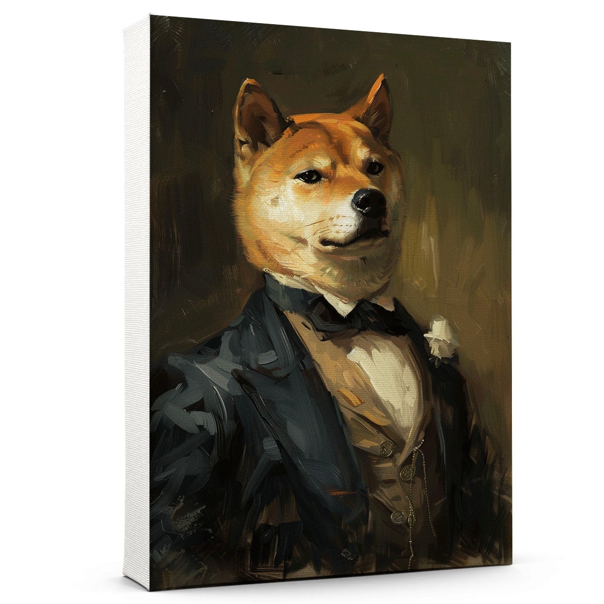 Shiba Inu Dog Wall Decor Poster Unframe, Shiba Inu Dog Canvas Frame ...