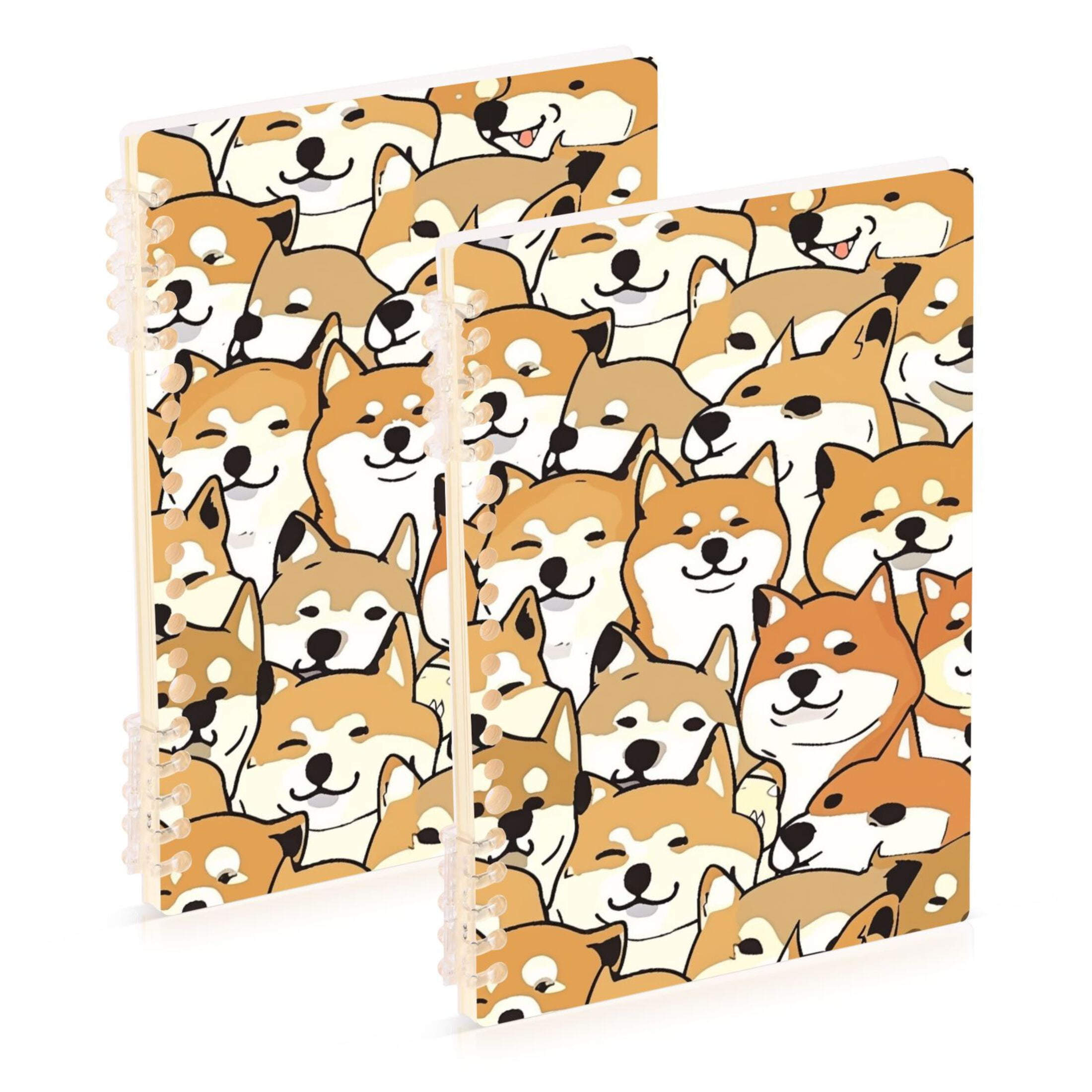 Shiba Inu Dogs Ring Binder Notebook Journey Note Diary College Ruled ...